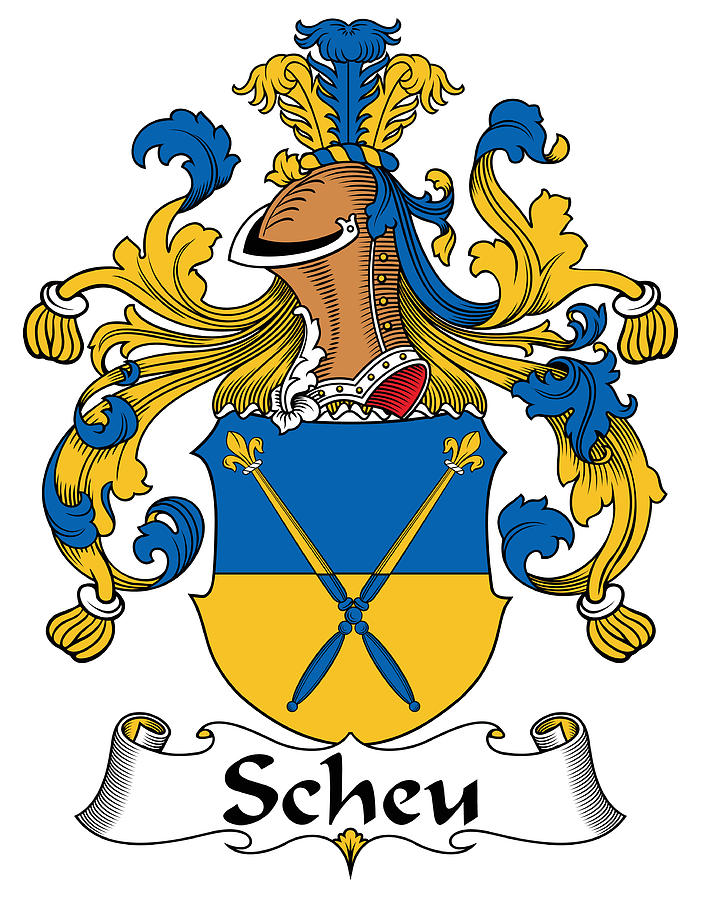 Scheu Coat of Arms German Digital Art by Heraldry - Fine Art America