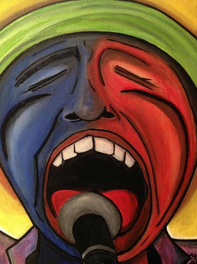 Screaming Singer Painting by Danny Rinaldelli | Fine Art America