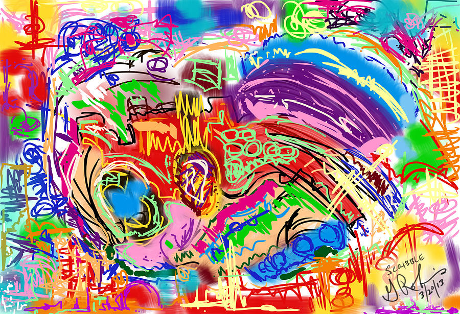 Scribble Painting by Gerry Robins - Fine Art America