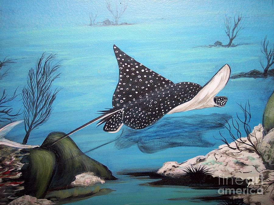 Sea ray Painting by Sharon Wilkens - Fine Art America