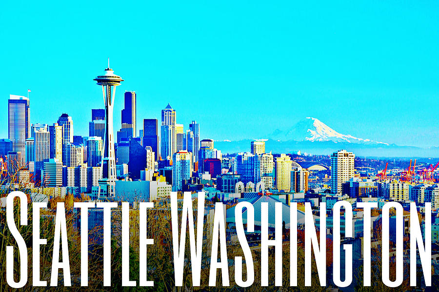 Seattle Washington Digital Art by MB Dallocchio - Fine Art America