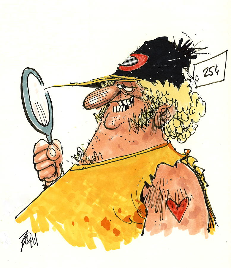 Second Hand Cap Drawing by David Boyd | Fine Art America