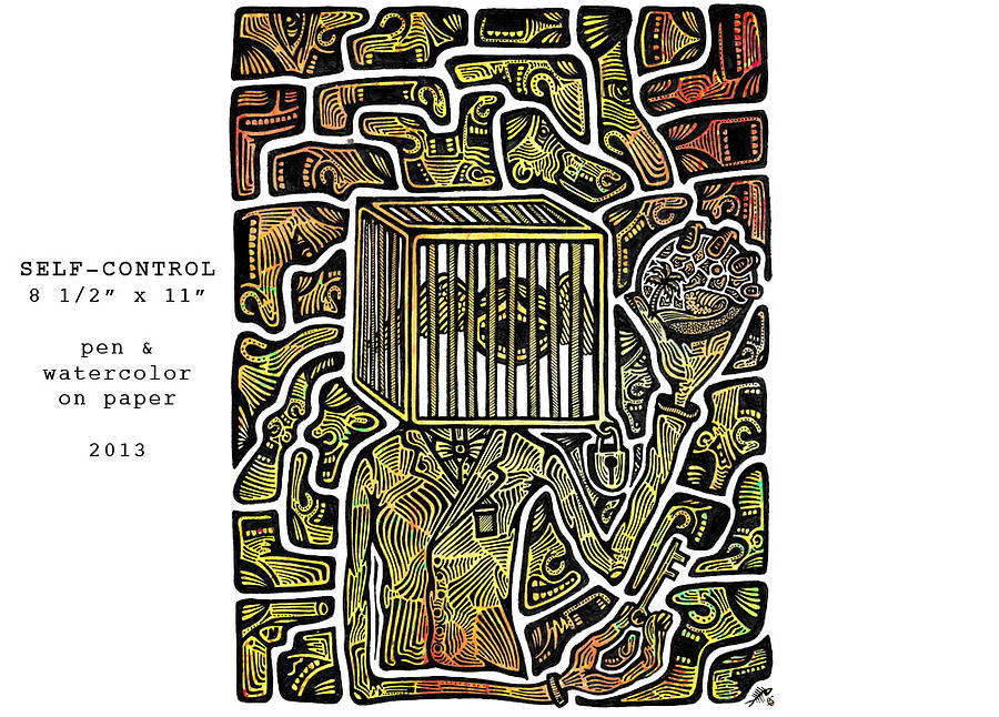 Self-Control Drawing by David Schonhoff - Fine Art America