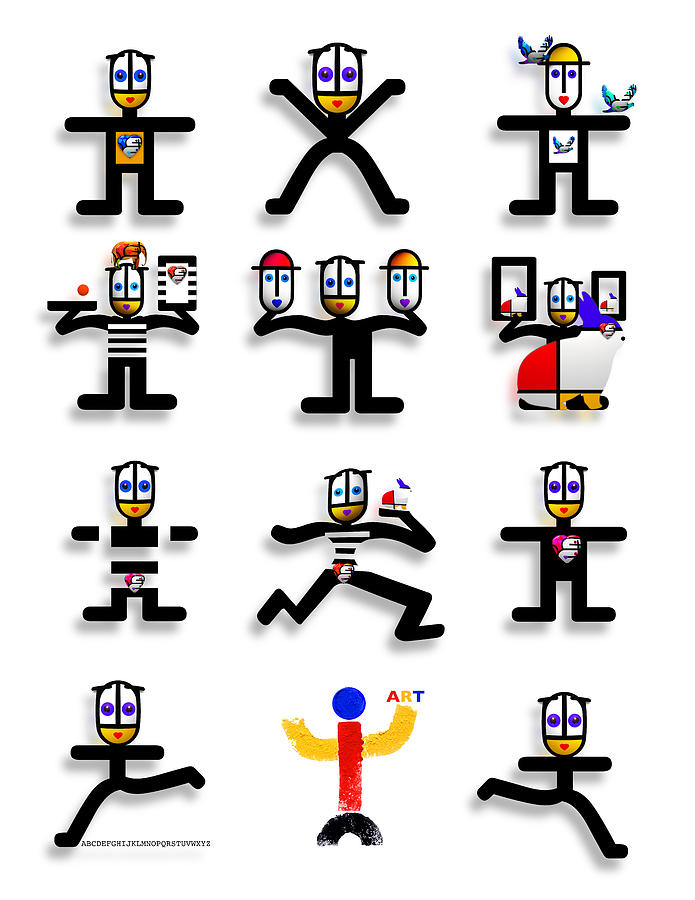 Semaphore Digital Art by Charles Stuart - Fine Art America