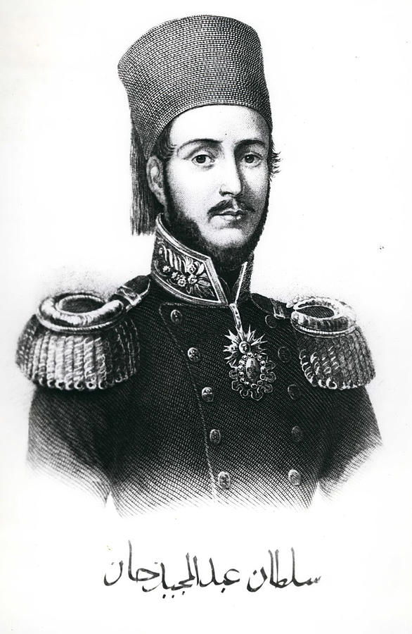 Sephardic Jews In Turkey Black And White Print C Sultan Abdul Mecit Photograph By Retro