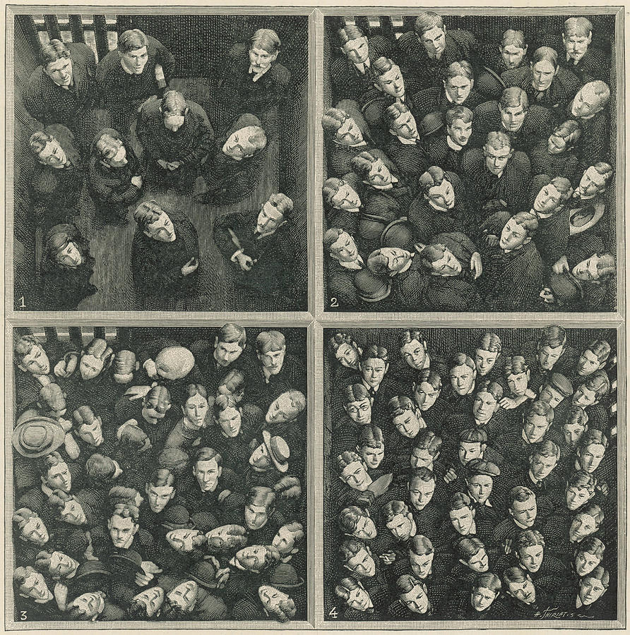 Series Of Engravings, Based On Four Drawing by Mary Evans Picture ...