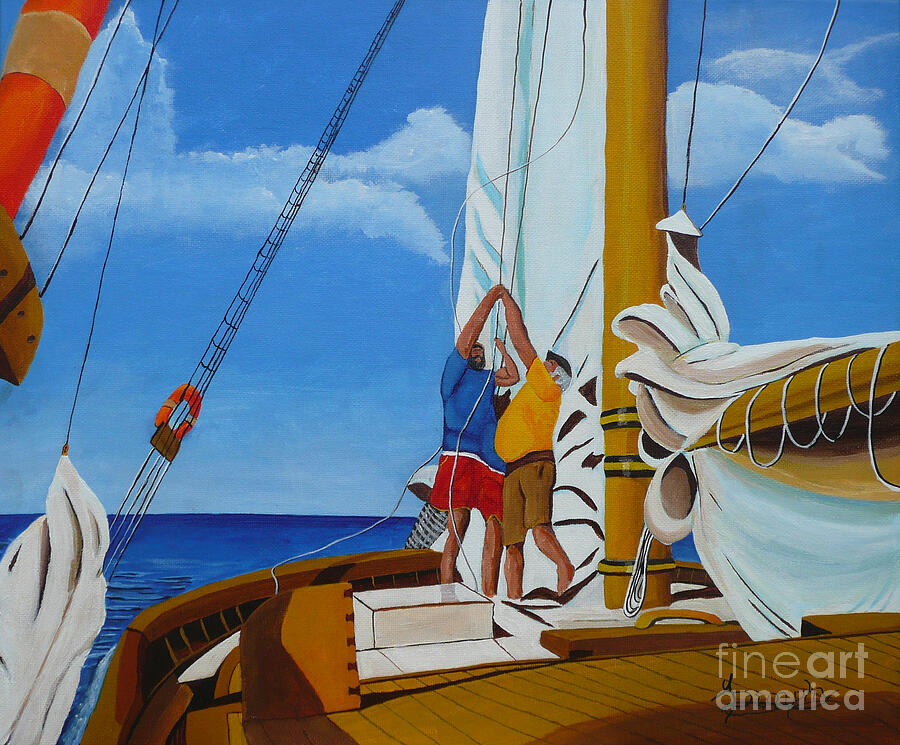 Setting Sail Painting by Anthony Dunphy - Fine Art America