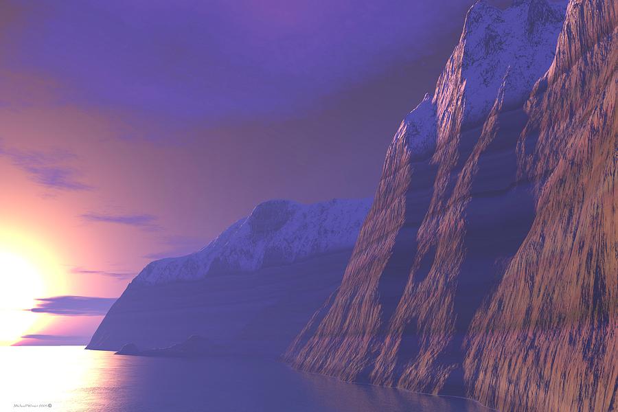 Setting Sun Digital Art by Michael Wimer - Fine Art America