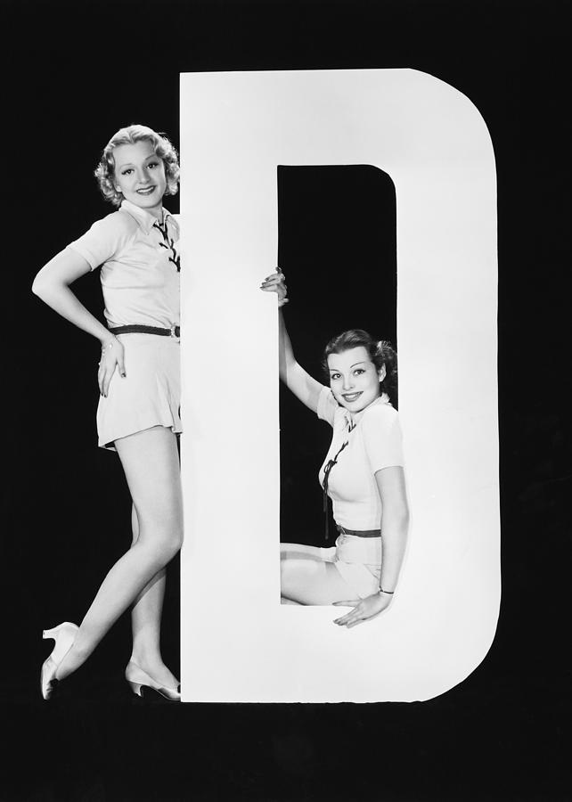 Sexy Letter D Greeting Card Photograph By Everett