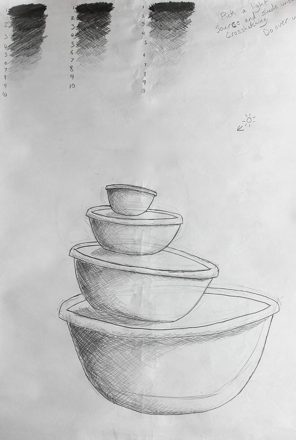 Shading Study Drawing by Caitlin Fielding - Fine Art America