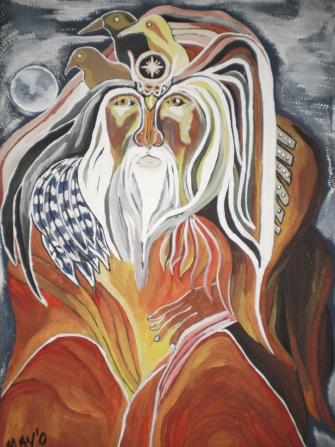 Shaman Painting by Brunet Mario | Fine Art America