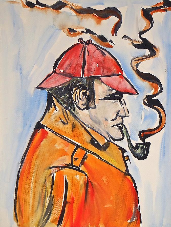 Sherlock Holmes Painting by Troy Thomas - Fine Art America
