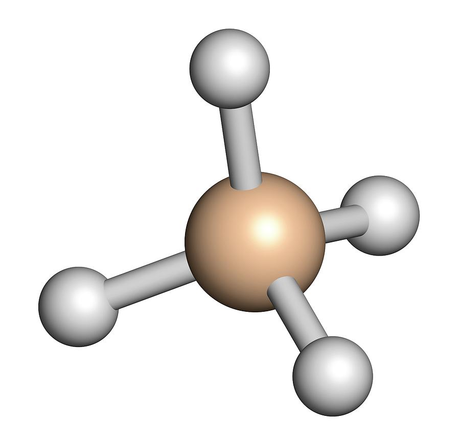 Silane Molecule Photograph by Molekuul/science Photo Library - Fine Art ...