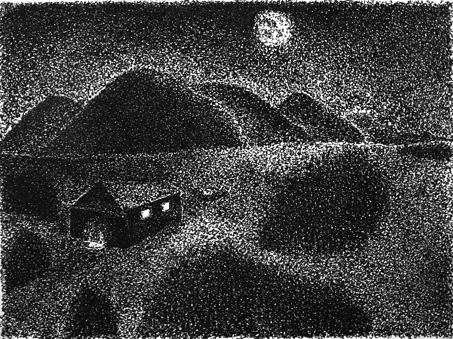 Silent Night Drawing by Rahul Jain - Fine Art America