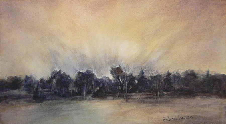 Silver Lining Painting by Eldora Schober Larson - Fine Art America