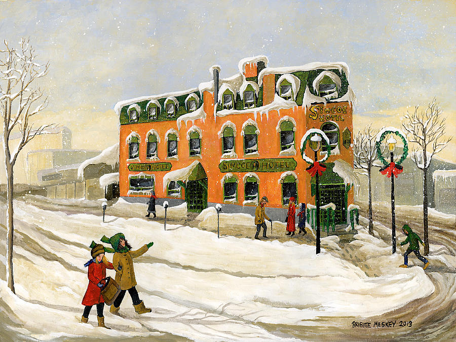 Simcoe Hotel Painting by Brigitte Meskey - Fine Art America