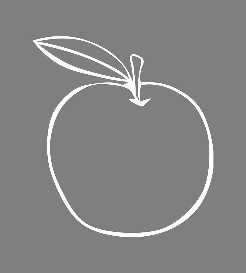 Simple Apple Digital Art by Ron Hedges - Fine Art America