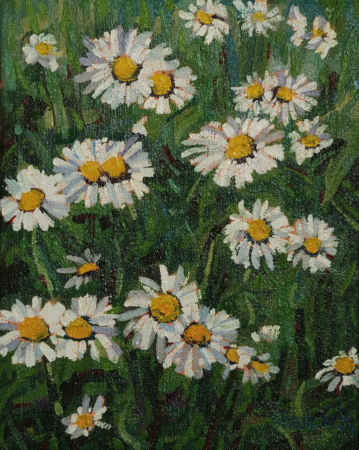 Singleton Daisies Painting by Phil Chadwick - Fine Art America