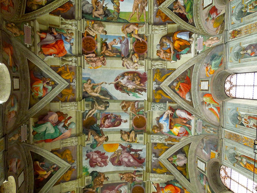 Sistine Chapel Ceiling Photograph by David Messinger