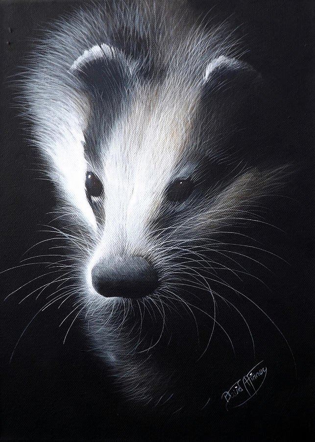 Skunk Painting by P.s - Fine Art America