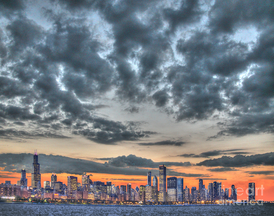 Skyline sunset Photograph by Jim Wright - Fine Art America