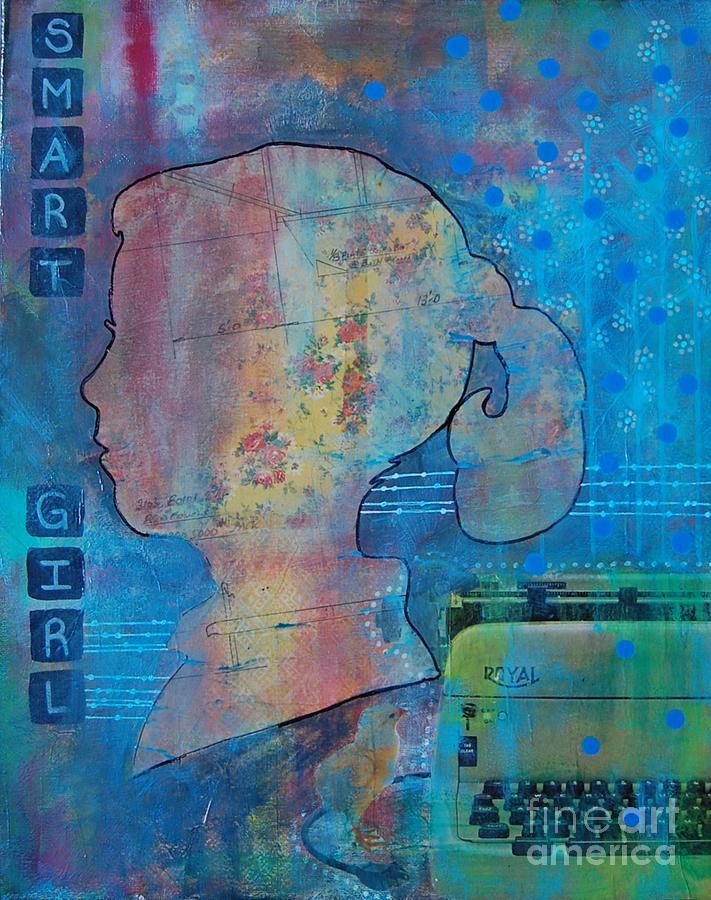 Smart Girl Mixed Media by Brooke Adamson | Fine Art America