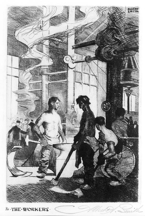 Smith Workers, C1930 Painting by Granger - Pixels