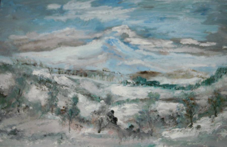 Snow Fall Painting by Edward Wolverton - Fine Art America
