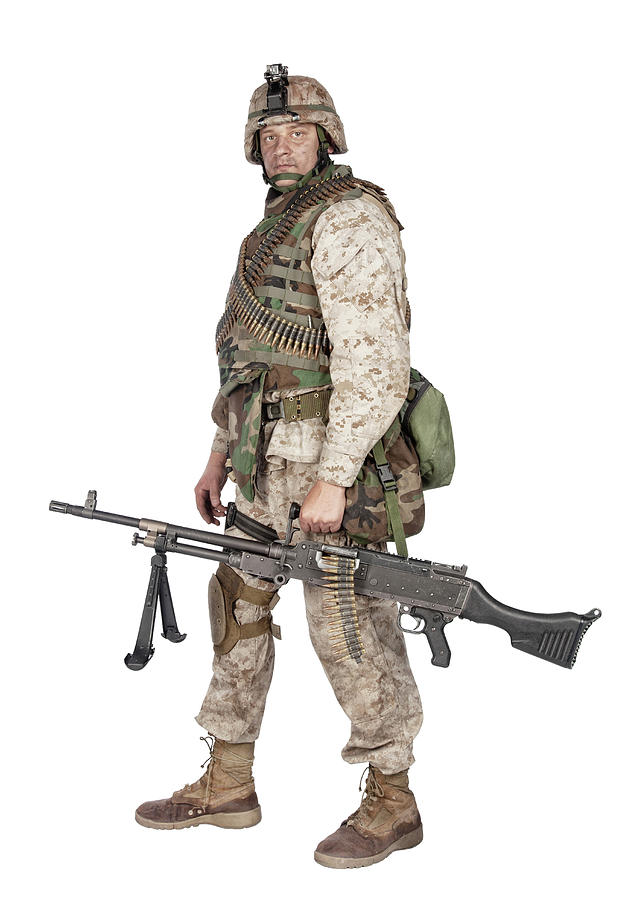 Soldier In Camouflage Combat Uniform Photograph by Oleg Zabielin - Pixels
