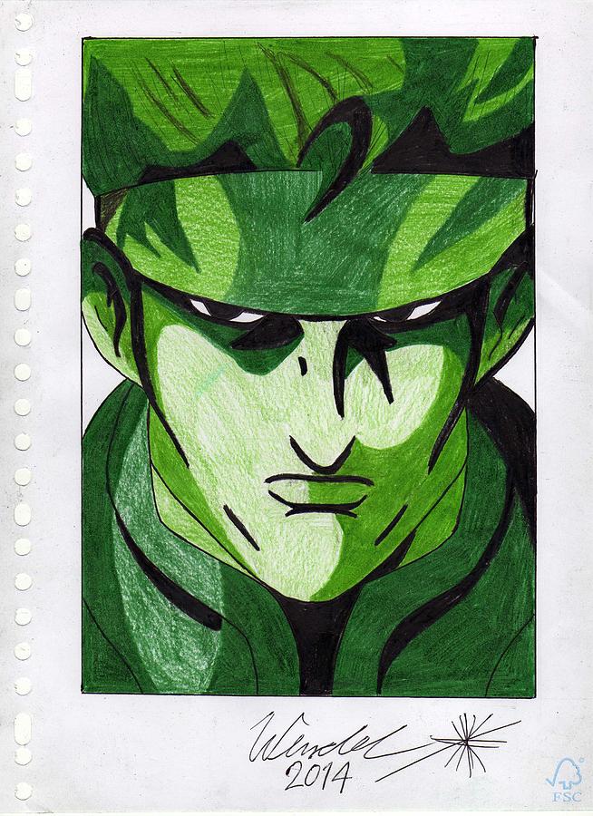 Solid Snake Drawing by Wendel Krolis - Fine Art America