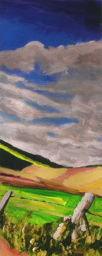 South Downs 2 Painting by Paul Mitchell - Fine Art America