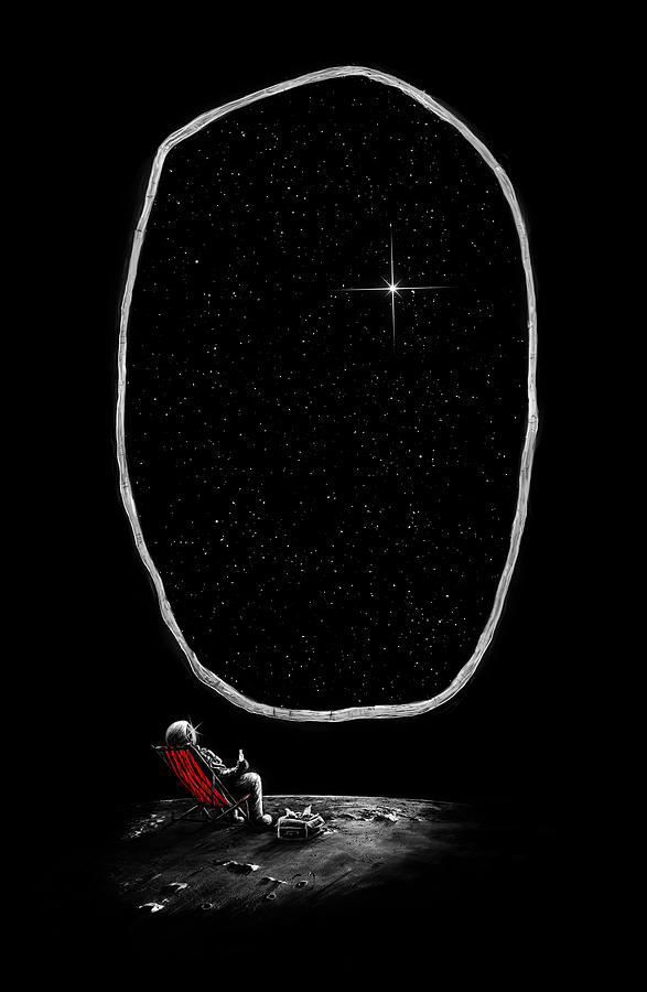 Space Chill Digital Art by Nicebleed - Fine Art America