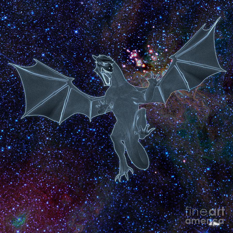Space dragon Digital Art by Julio Haro - Fine Art America