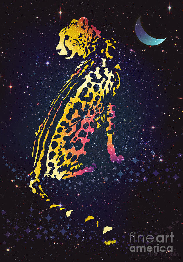 Space Leopard Digital Art by Disko Galerie | Fine Art America