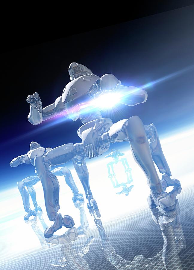 Space Robots by Science Photo Library