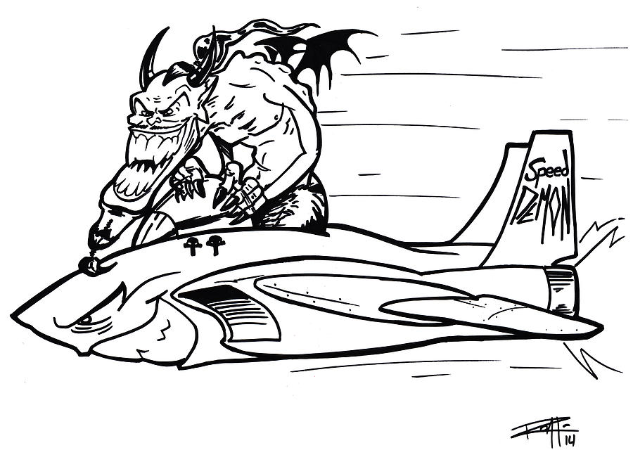 Speed Demon Drawing by Big Mike Roate | Fine Art America