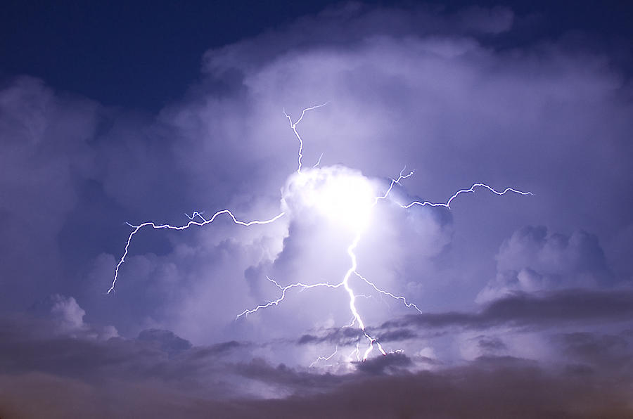 Spider Lightning Photograph by John Panella - Pixels