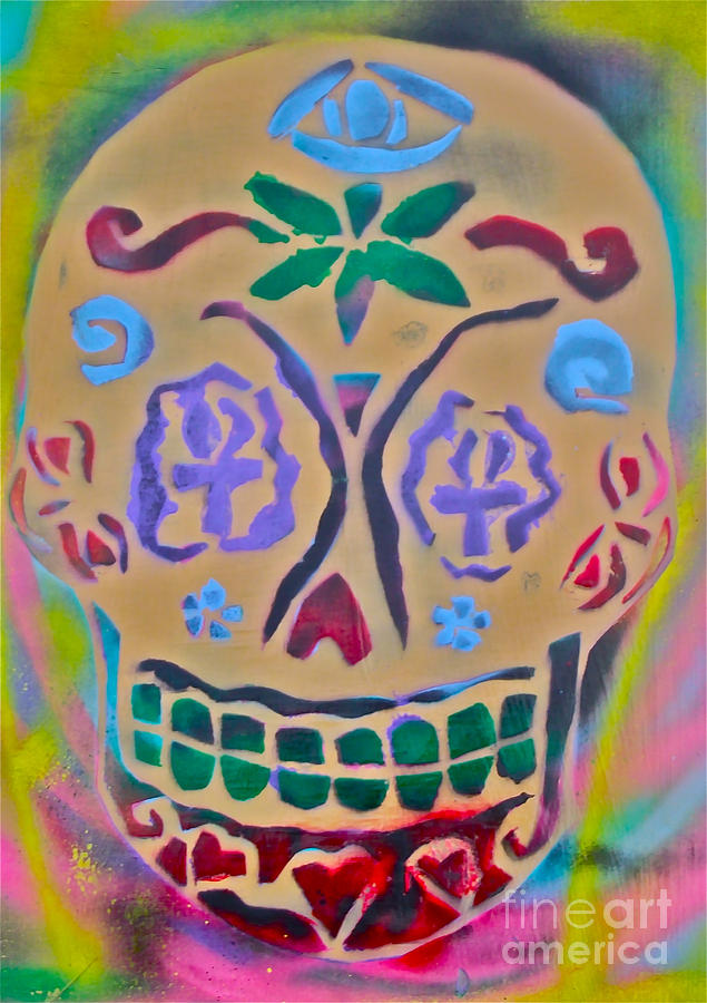 Spirit Skull Painting by Tony B Conscious - Fine Art America