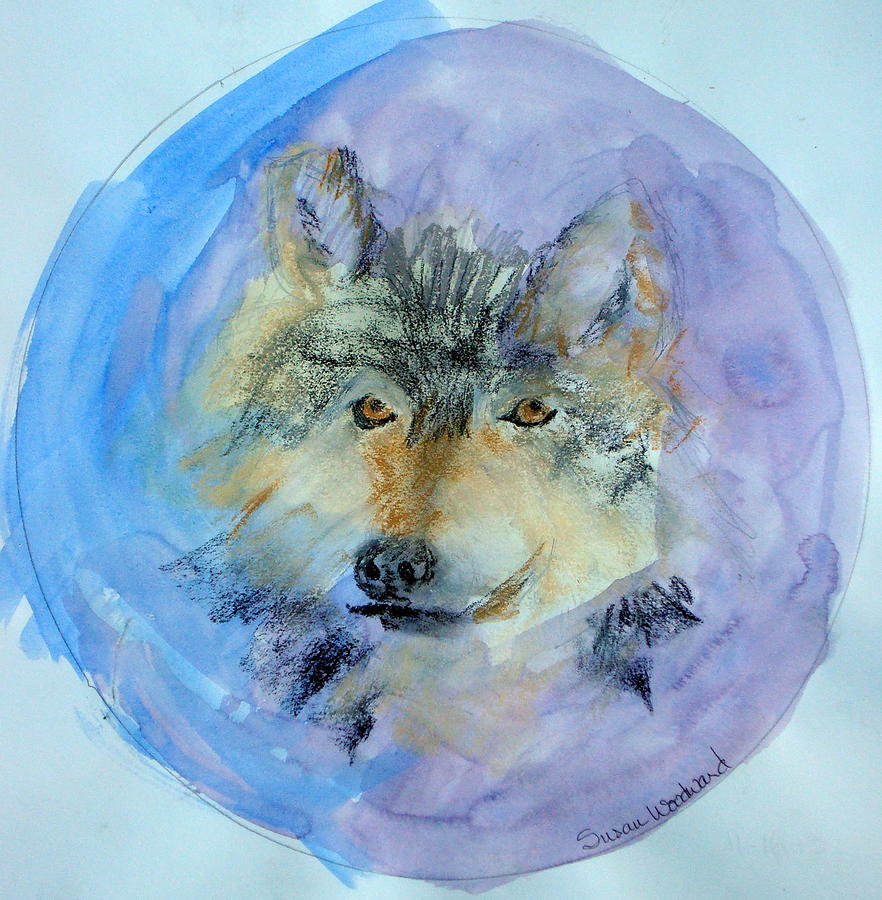 Spirit Wolf Painting by Susan Woodward - Fine Art America