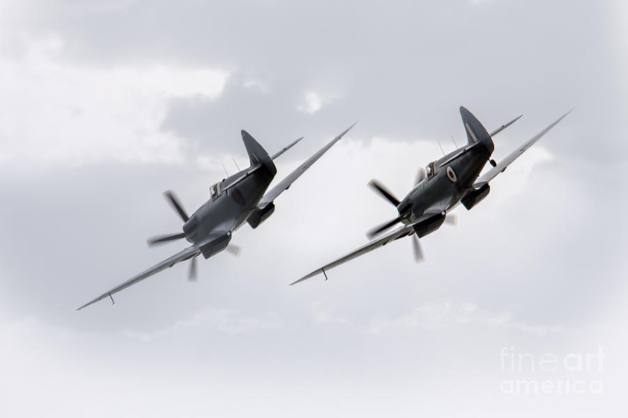 Spitfire Pair Photograph by Airpower Art - Fine Art America