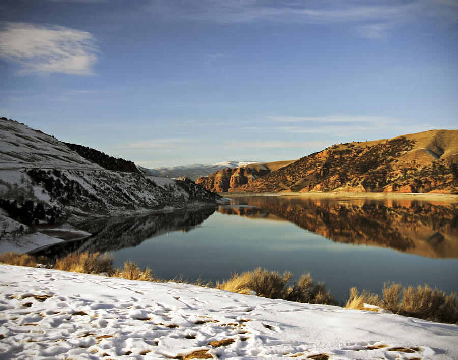 Split Between Winter and Spring Photograph by Richard Malin - Pixels