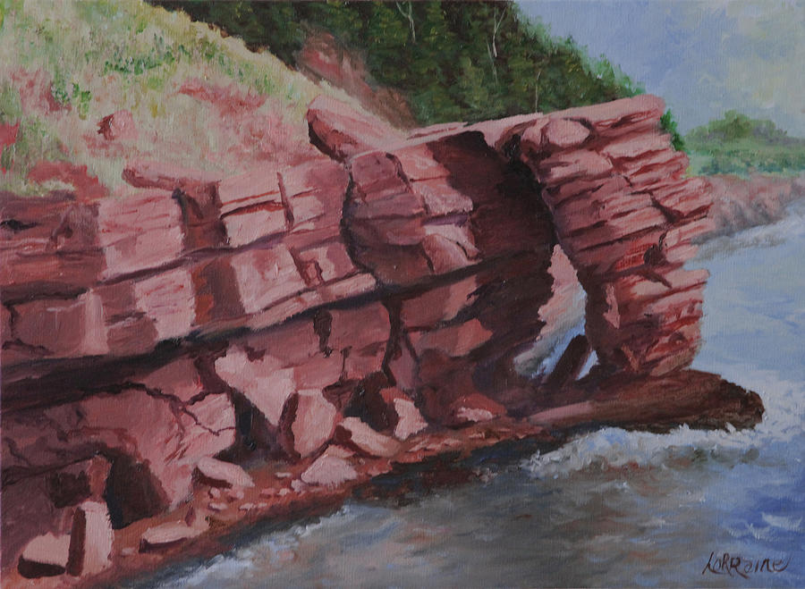 Split Rock Painting by Lorraine Vatcher - Fine Art America
