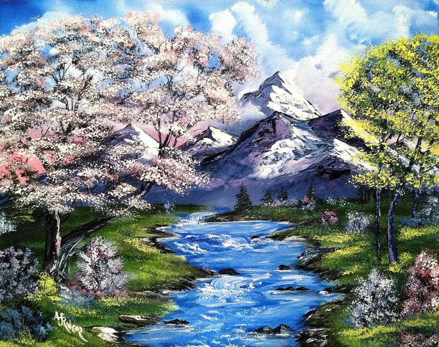 Spring Blossoms Painting by Alfred Stringer - Fine Art America