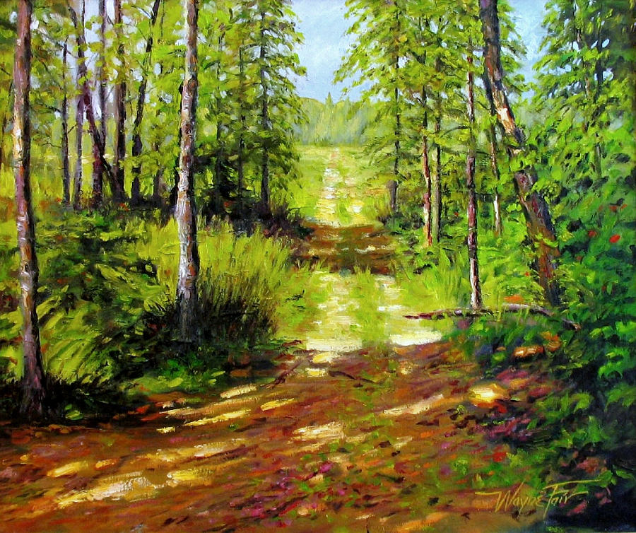 Spring Path Painting by Wayne Fair - Fine Art America
