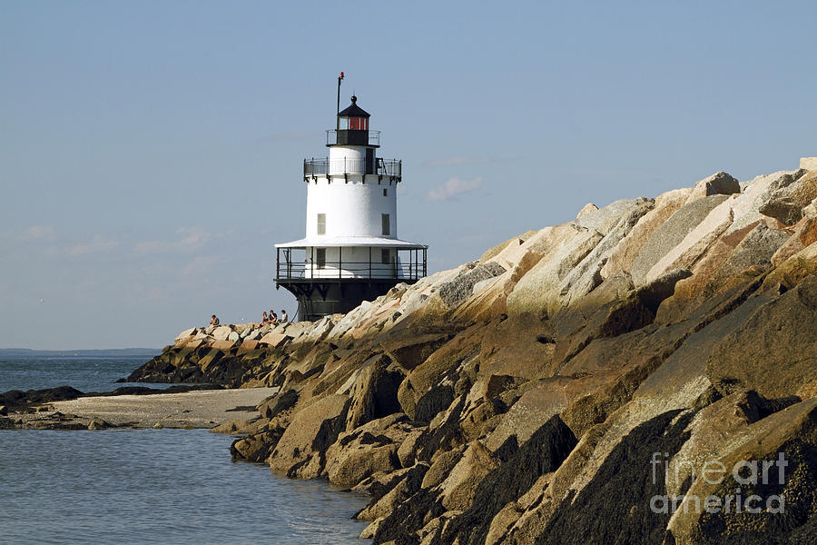 Spring Point Ledge Lighthouse Photograph by John Van Decker - Pixels