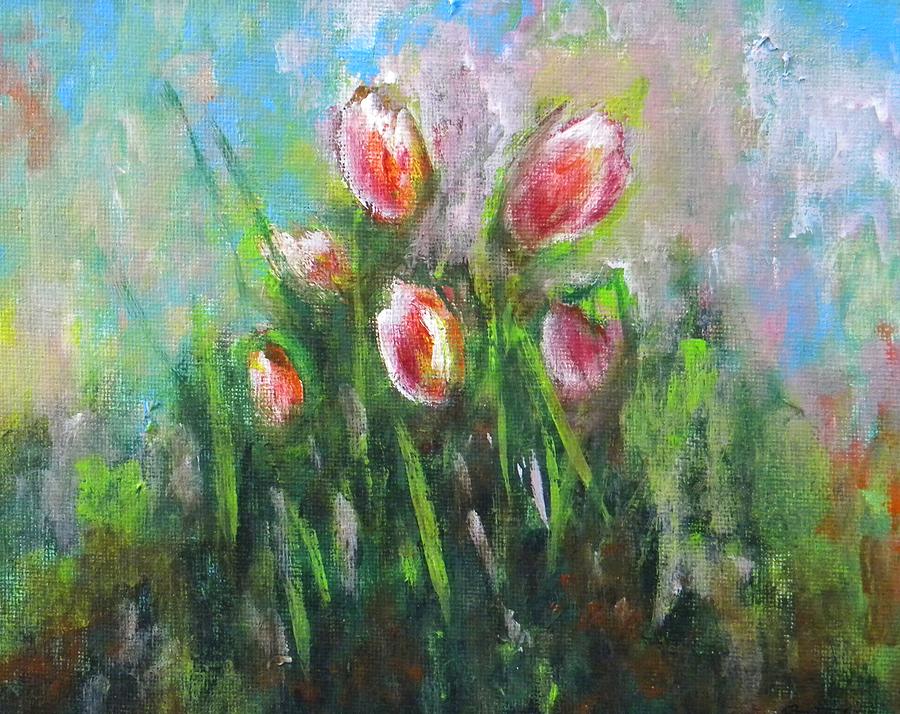 Spring Tulips Painting by Bert Scofield - Fine Art America