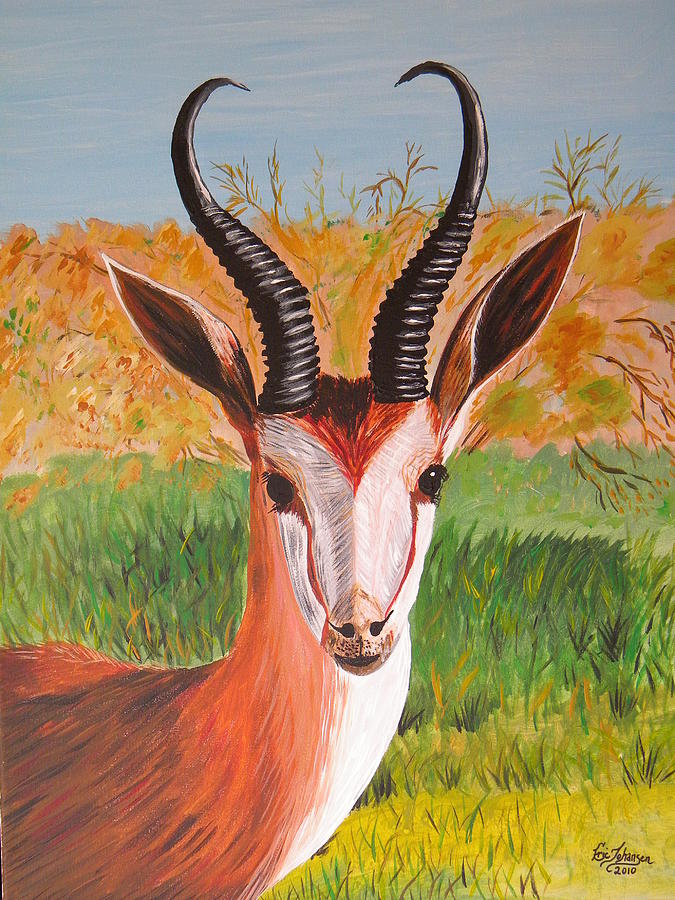 Springbok Painting by Eric Johansen - Fine Art America
