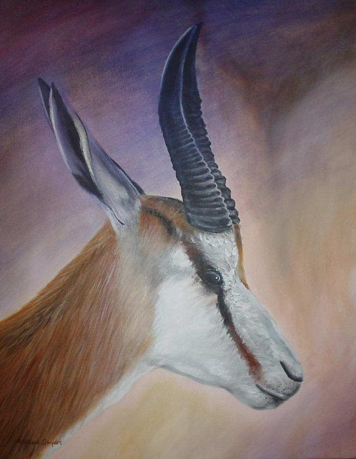 Springbok Painting by Michael Snyder - Fine Art America