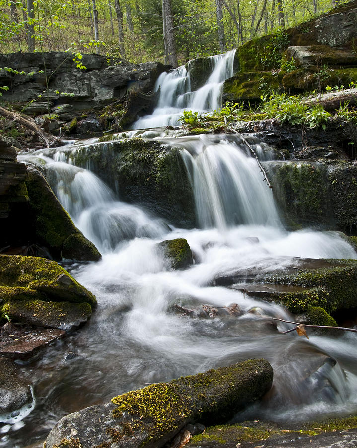 Springtime Waterfall Photograph by James Schubauer - Fine Art America