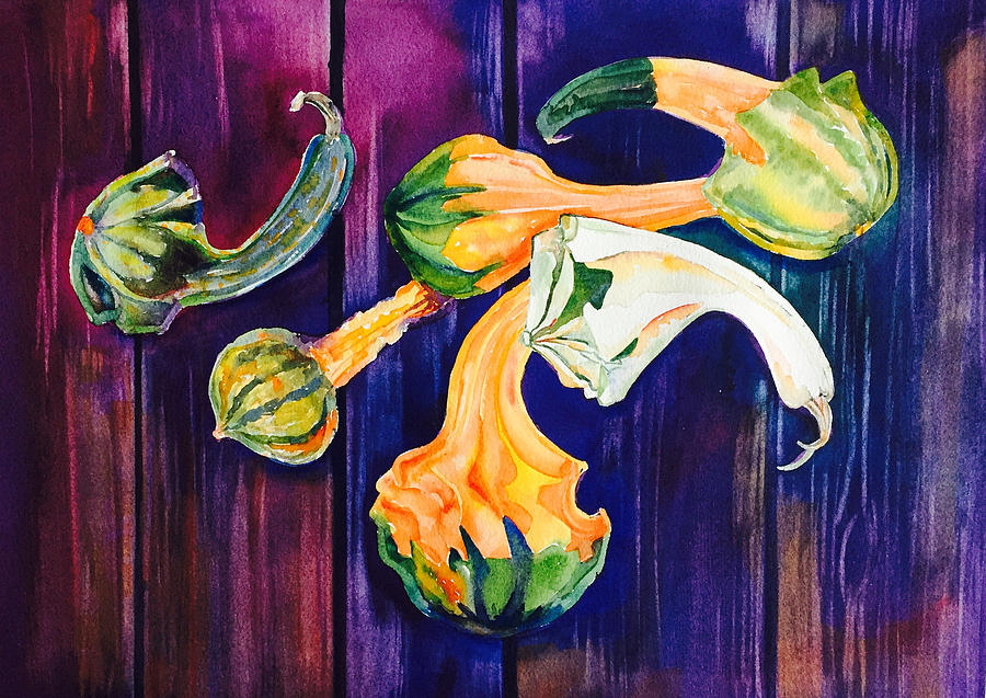 Squashes Painting by Sugata Sanyal - Pixels